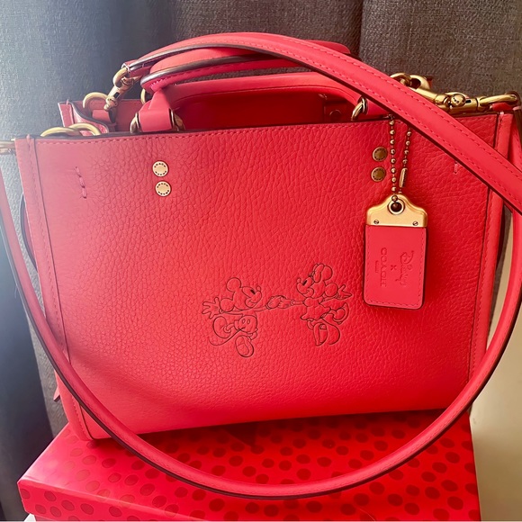 Coach | Bags | New Disney X Coach Rogue 25 With Mickey Mouse And Minnie ...